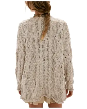 Free People Opal Crewneck Cardigan Sweater