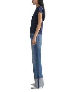 AGOLDE Big Cuff High Rise Straight Jeans