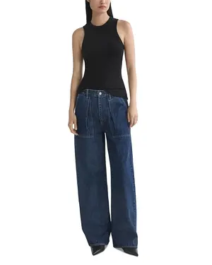 AGOLDE Low Curve Utility High Rise Tapered Jeans - Rank