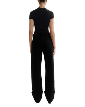 AGOLDE Big Cuff High Rise Straight Jeans