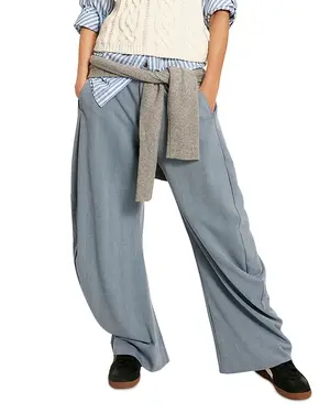 Free People Spotlight Barrel Pants - Blue