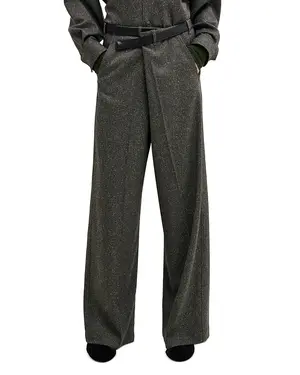 DARKPARK Gaia Belted Wide Leg Pants - Green