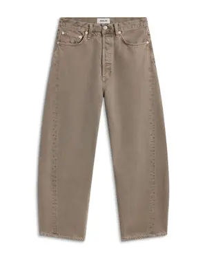 AGOLDE Luna Pieced High Rise Curved Tapered Jeans - Cedar