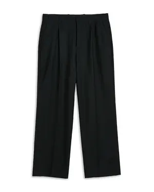 Our Legacy Borrowed Wide Relaxed Fit Chinos - Black