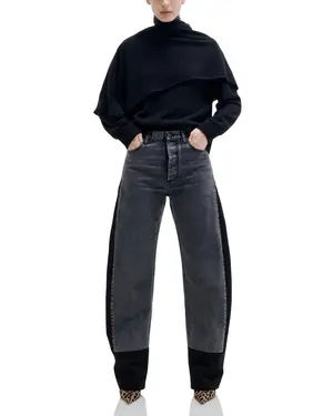 DARKPARK Addison Scarf Top - Black