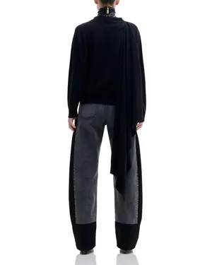 DARKPARK Addison Scarf Top - Black