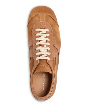 Dries Van Noten Suede Sneakers - Tan