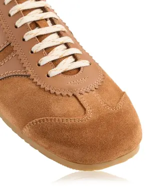Dries Van Noten Suede Sneakers - Tan