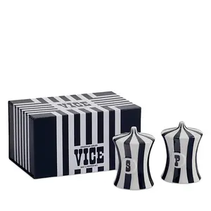 Jonathan Adler Vice Salt & Pepper Shakers - Black/white