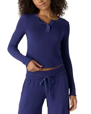 Free People Dream State Henley Top Dark Magic