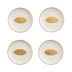 Jonathan Adler Lip Coasters, Set Of 4 - No Color