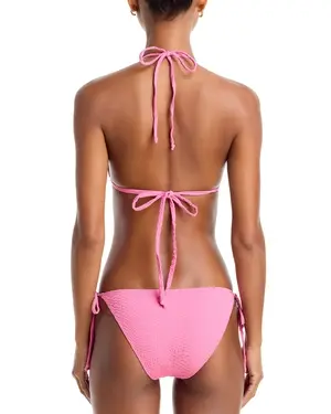 Lisa Marie Fernandez Retro Padded Triangle Bikini Set - Pink