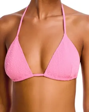 Lisa Marie Fernandez Retro Padded Triangle Bikini Set - Pink
