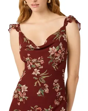 Astr The Label Denisse Maxi Dress Floral Print