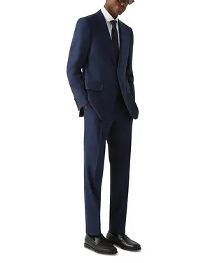 Zegna Trofeo Regular Fit Wool Suit - Navy Blue