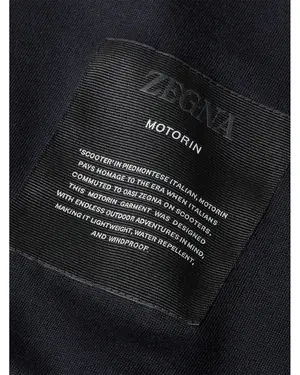 Zegna Microfiber Motorin Detachable Hood Car Coat