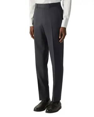 Zegna Trofeo Slim Fit Wool Trousers - Dark Grey