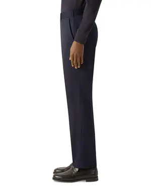 Zegna Trofeo Slim Fit Wool Trousers - Navy Blue