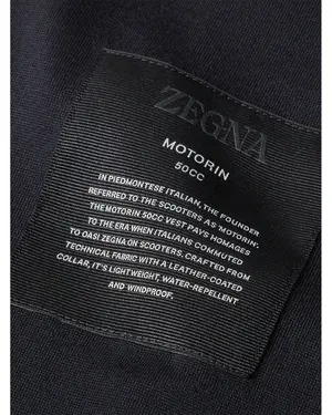 Zegna Microfiber Motorin Button Vest