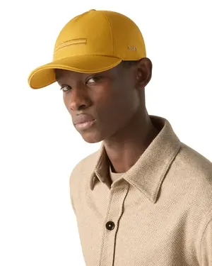 Zegna Fw26 Drop 1 Microfiber Motorin Baseball Cap - Yellow