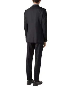 Zegna Trofeo Regular Fit Wool Suit - Dark Grey