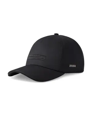 Zegna Microfiber Motorin Baseball Cap - Black
