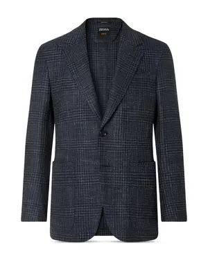 Zegna Regular Fit Cashmere Silk & Linen Jacket