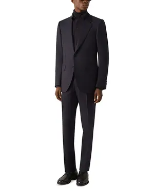 Zegna Trofeo Regular Fit Wool Suit - Navy Blue