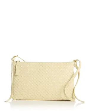 Bottega Veneta Gemellini Piccolo Pouch Intrecciato Leather Shoulder Bag - Sour/brass