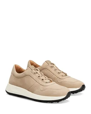 TOD'S Red Dot Suede Sneakers - Open Beige