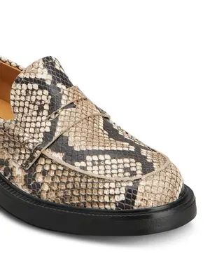 TOD'S Embossed Leather Loafers