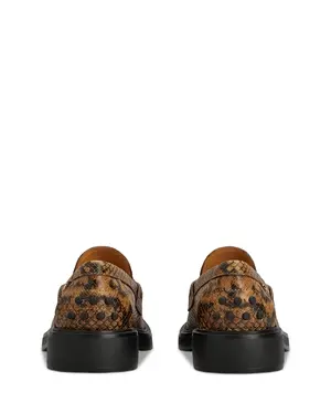 TOD'S Embossed Leather Loafers