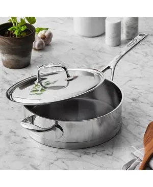 DEMEYERE Atlantis 7 Stainless Steel Saute Pan With Helper Handle, 3 Qt