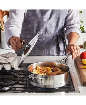 DEMEYERE Atlantis 7 Stainless Steel Saute Pan With Helper Handle, 3 Qt