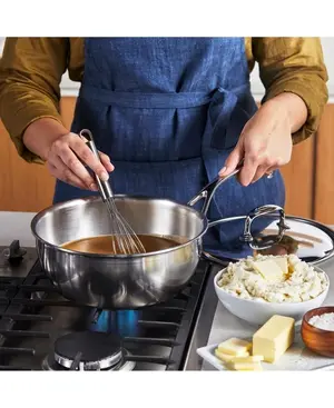 DEMEYERE Atlantis 7 Stainless Steel Saucier, 3.5 Qt
