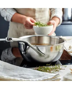DEMEYERE Atlantis 7 Stainless Steel Saucier, 3.5 Qt