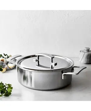DEMEYERE Industry 5 Stainless Steel Deep Saute Pan, 4 Qt