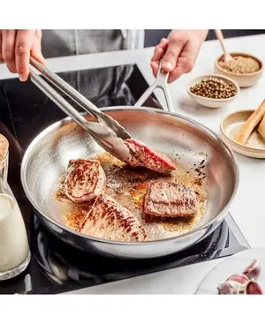 DEMEYERE Industry 5 Stainless Steel Fry Pan, 9.5