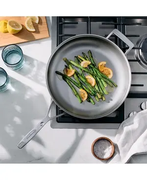 DEMEYERE Industry 5 Nanotouch Stainless Steel Fry Pan, 12.5
