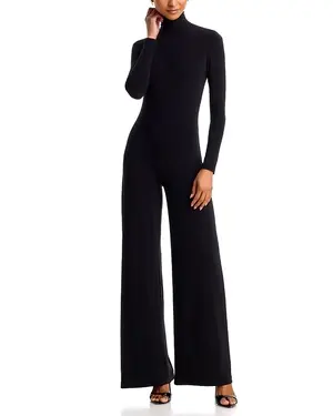 Norma Kamali Long Sleeve Turtleneck Jumpsuit