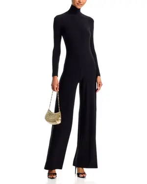 Norma Kamali Long Sleeve Turtleneck Jumpsuit