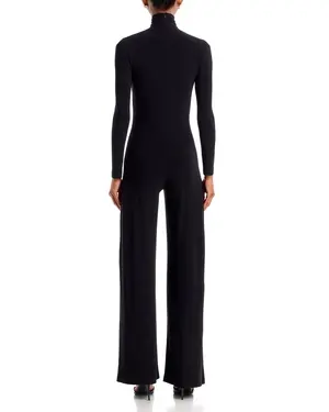 Norma Kamali Long Sleeve Turtleneck Jumpsuit