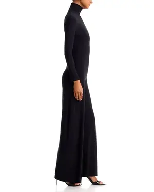 Norma Kamali Long Sleeve Turtleneck Jumpsuit