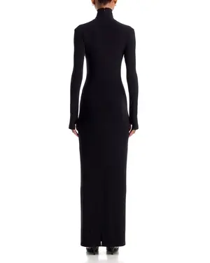 Norma Kamali Turtleneck Long Sleeve Dress
