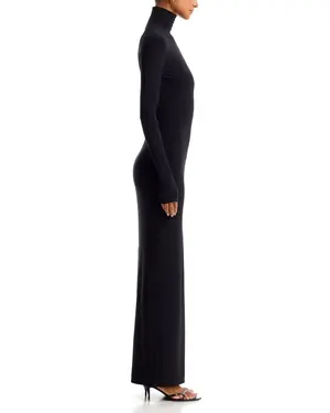 Norma Kamali Turtleneck Long Sleeve Dress