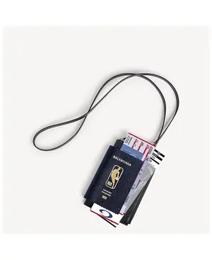 Balenciaga Nba Collaboration Passport Phone Holder - Blue