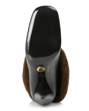 Stella McCartney Faux Fur Trimmed Ankle Boots