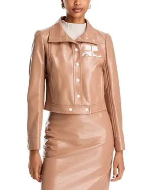 COURREGES Reedition Vinyl Jacket - Bronzer