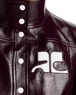 COURREGES Reedition Vinyl Jacket - Burnt Red