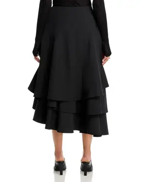 Co Layered Circle Cut Skirt